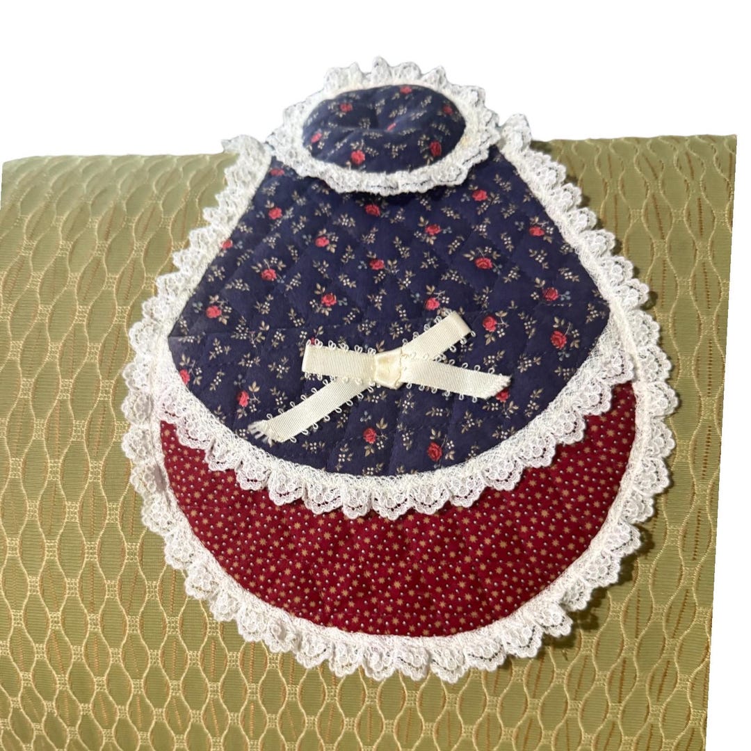 Vintage Quilted Arm Chair Sewing Caddy With Note in Pocket GRANNY CORE ...