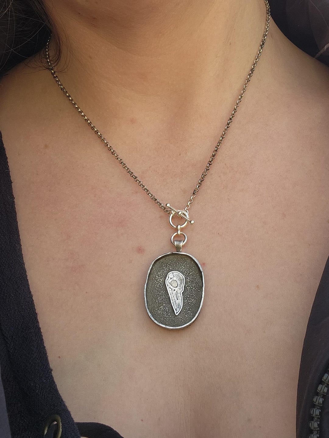 Fate's Relic: Sterling Silver Raven Skull Necklace - Bird Talisman - Etsy