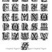 Digital Collage Sheet Alphabet Letter Monogram 1.5x1.5 Inches Art ...