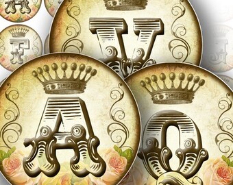 Digital Collage Sheet Download Paper Art Vintage Alphabet | Etsy