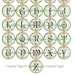 Digital Collage 1.5 Inch Circle Digital Art Alphabet Letters Jewelry ...