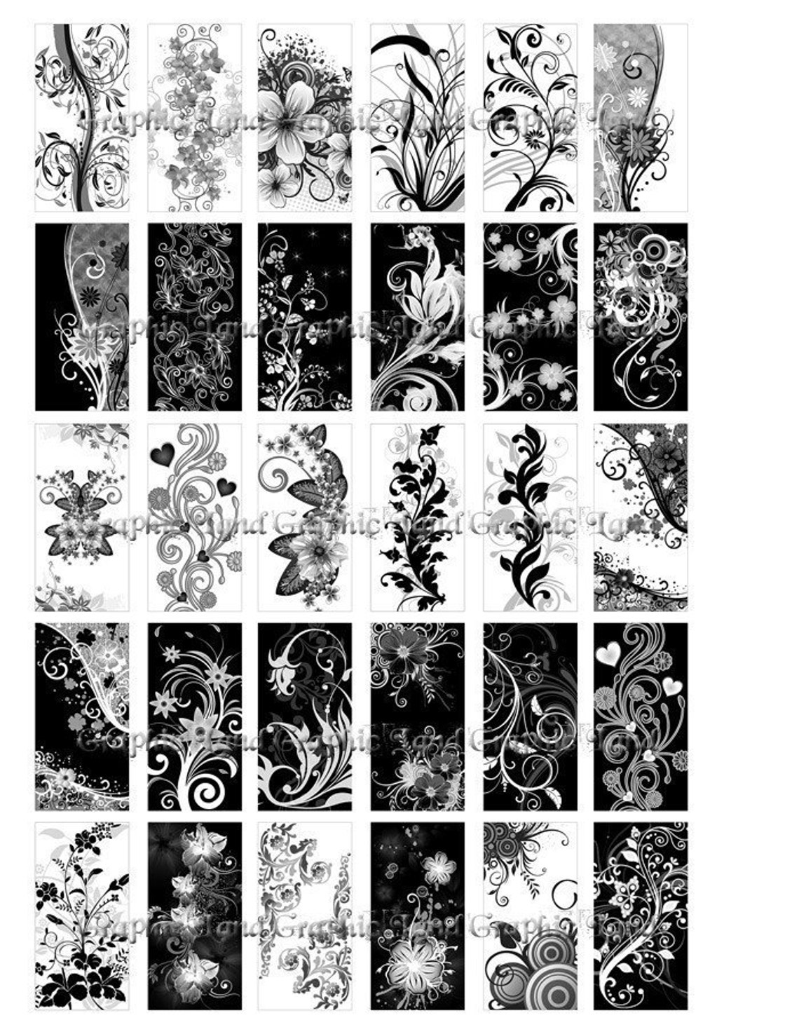 Digital Collage Sheet Domino Tile Download Art Jewelry Making Paper ...