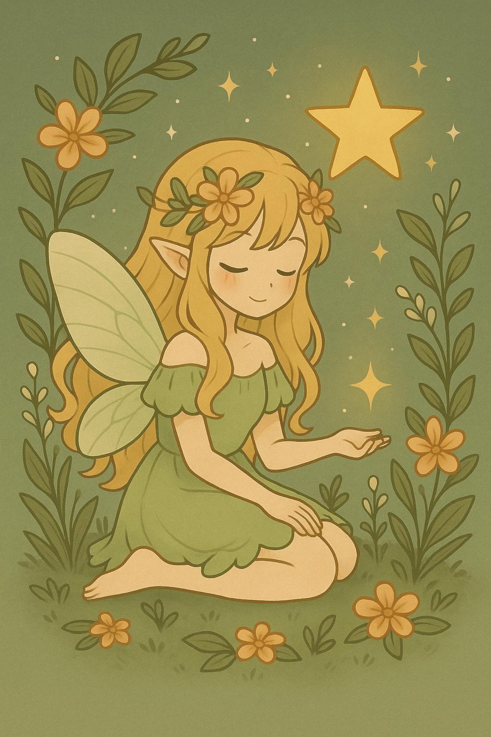 Whimsical Fairycore Wall Art | Printable Fairy Poster | Dreamy ...