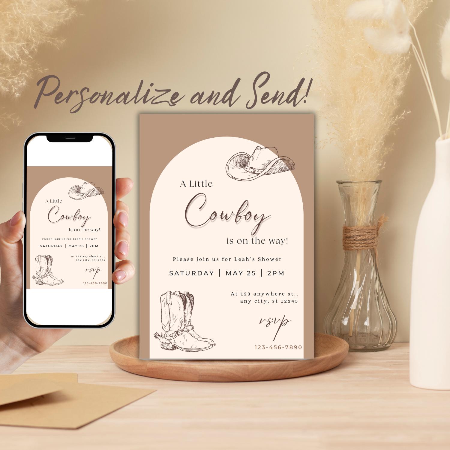 A Cowboy is on the Way Baby Shower | Cowboy Baby Shower | Ranchero Baby ...