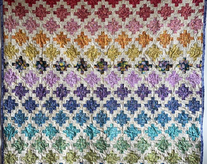 Monet Water Lilies Quilt; Soft Rainbow Lap Quilt - Etsy