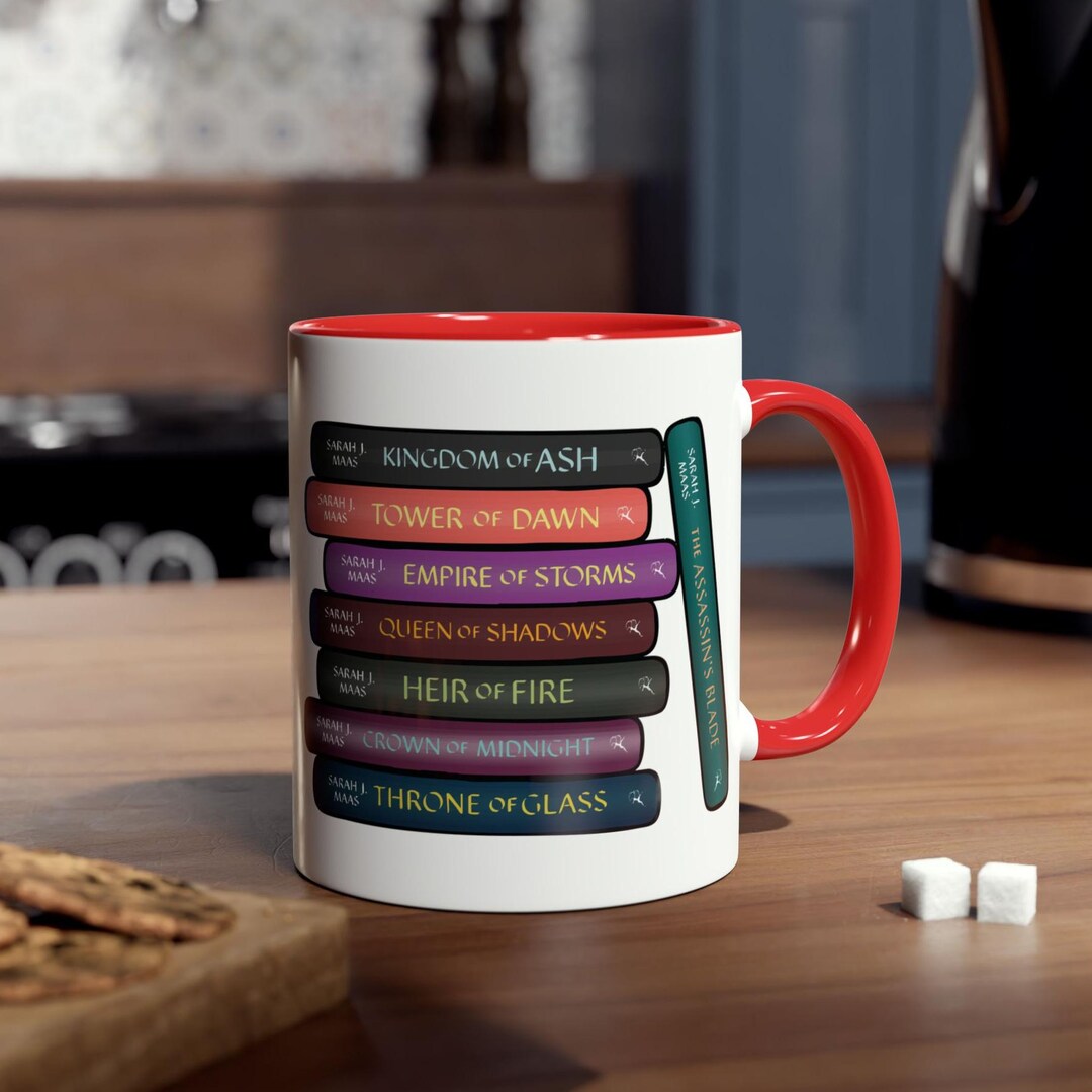 Throne of Glass Book Spines Mug: SJM Fan Gift - Etsy