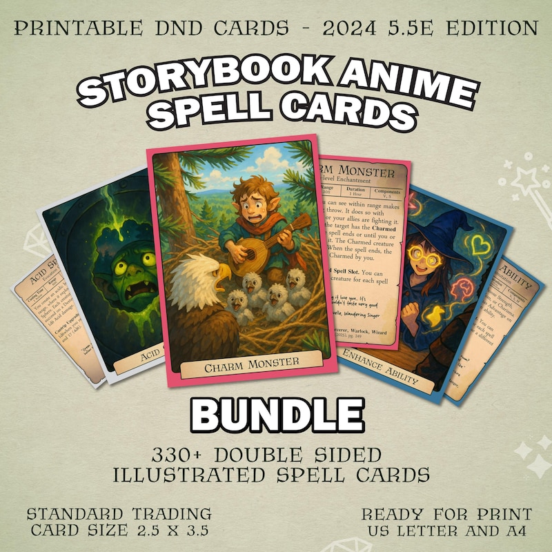 2024 Dnd Spell Cards - Etsy