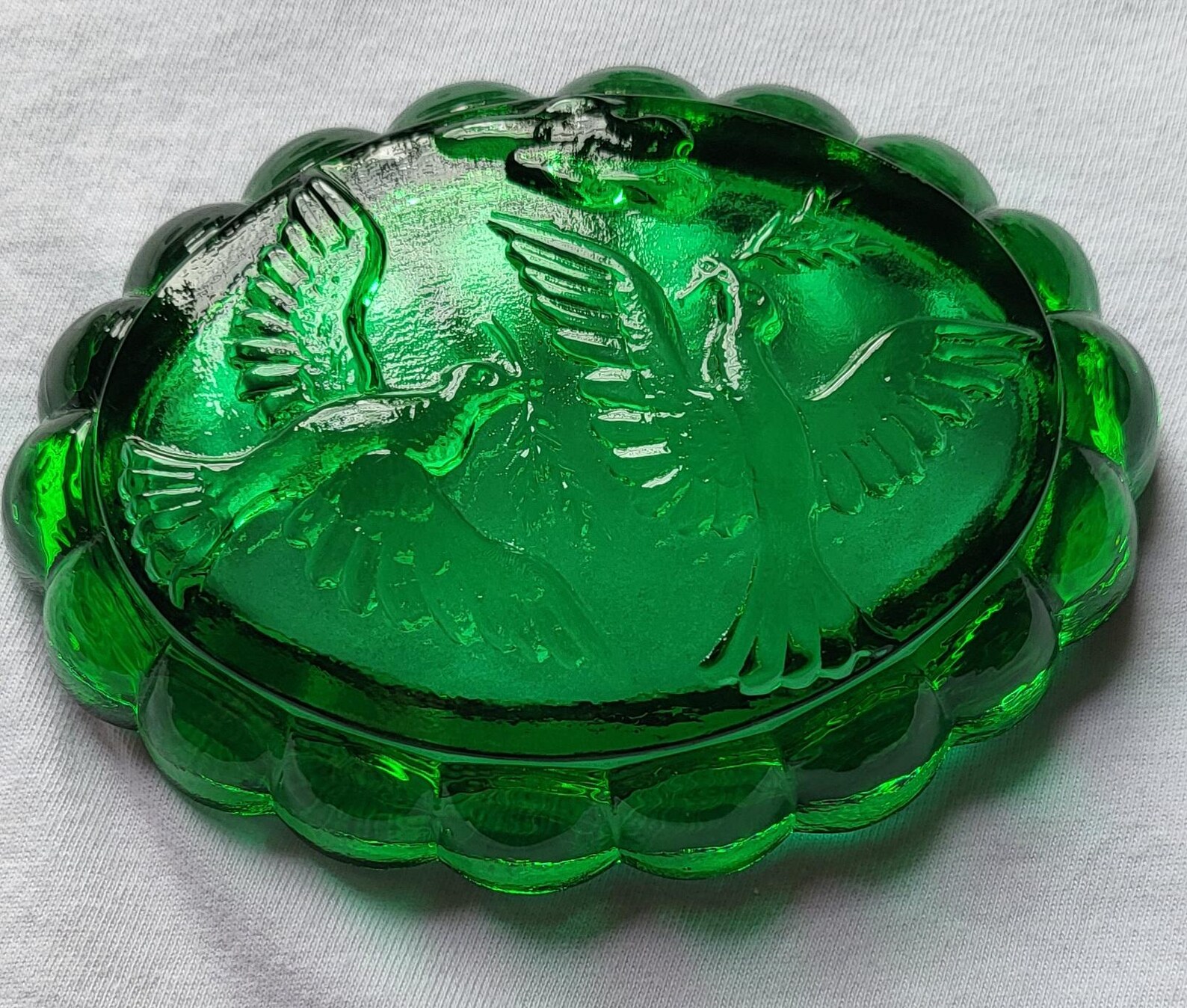 Vintage RARE Emerald Green INGRID Doves Trinket Box, CZECHOSLOVAKIA - Etsy