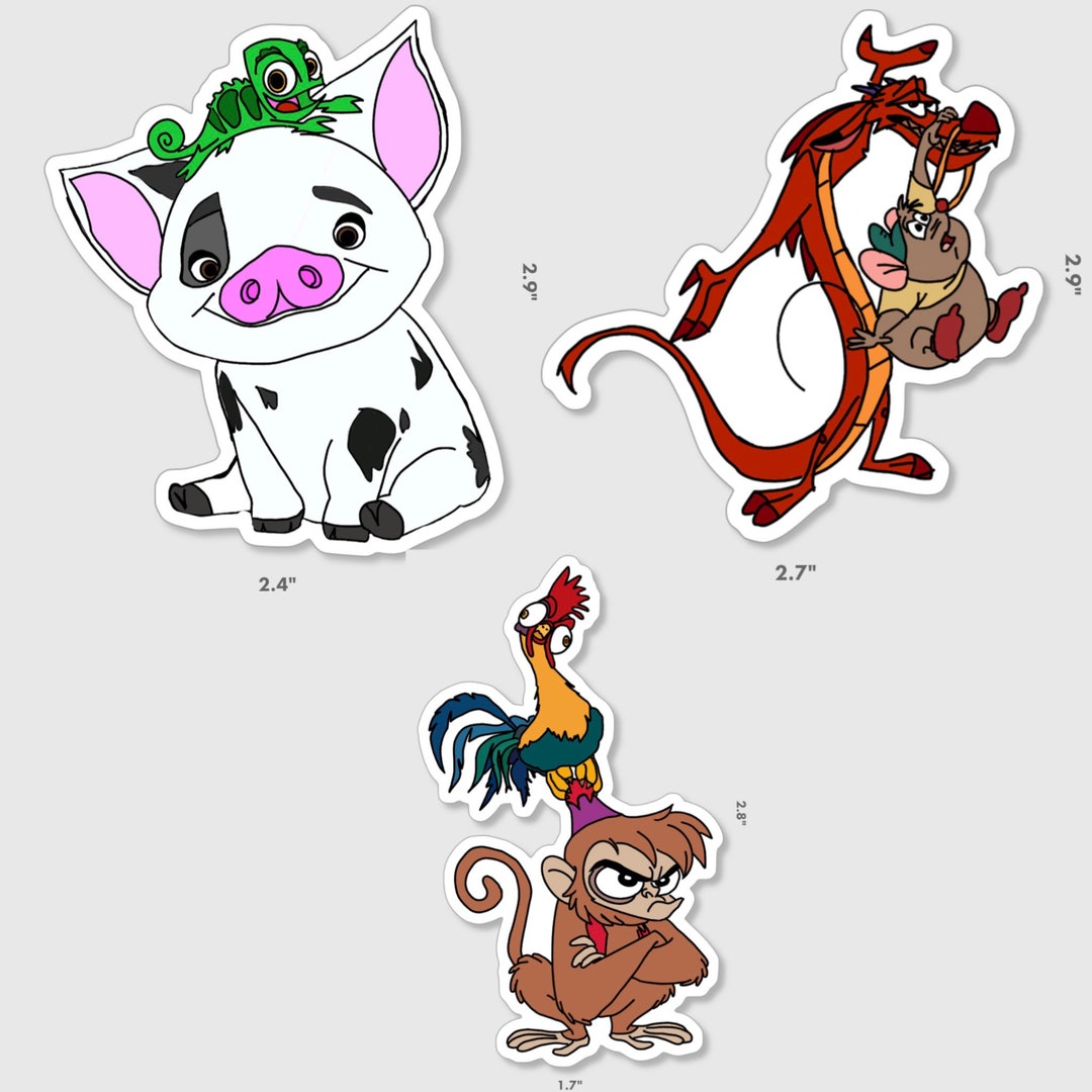 Sidekick Besties 3-pack Stickers by Manda - Etsy
