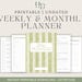 Daily Weekly Monthly Planner, Personal Planner Bundle, Goal, Health ...