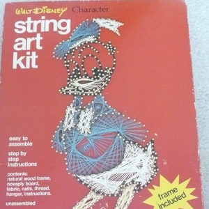 REDUCED Walt Disney String Art Kit Donald Duck String Art | Etsy