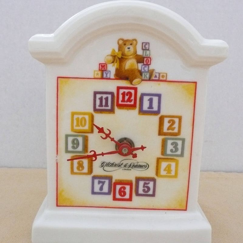 Teddy Bear Clock - Etsy