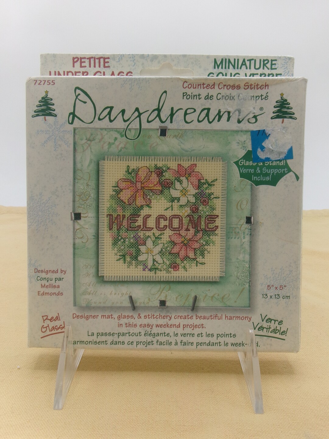 Dimensions Daydreams 72755 welcome Wreath Miniature Counted Cross ...