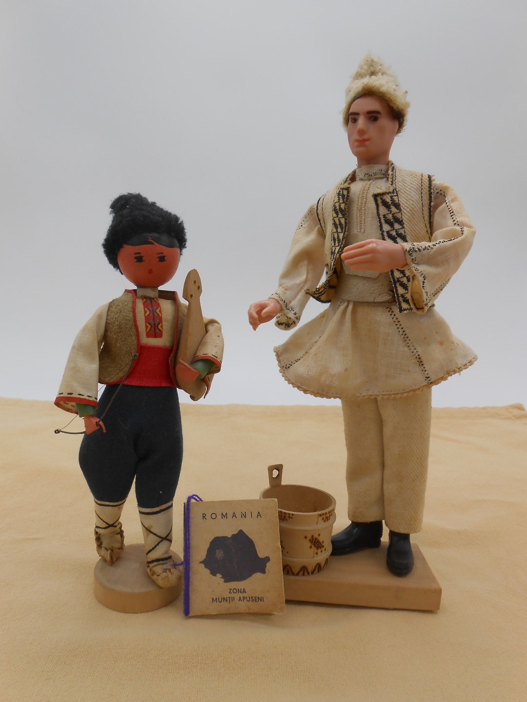 CLEARANCE - TWO Vintage Eastern European Male Dolls, Romanian Male Doll ...