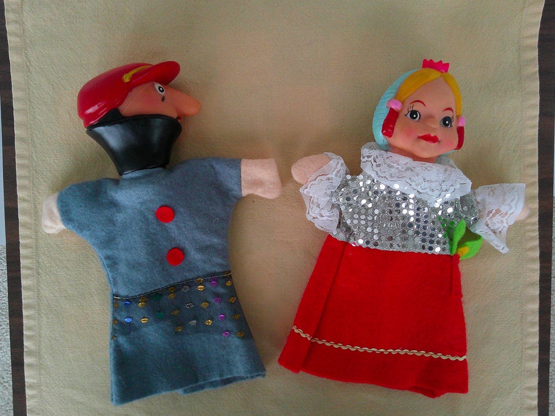 Princess and Robber Felt Hand Puppets Made in Argentina - Etsy