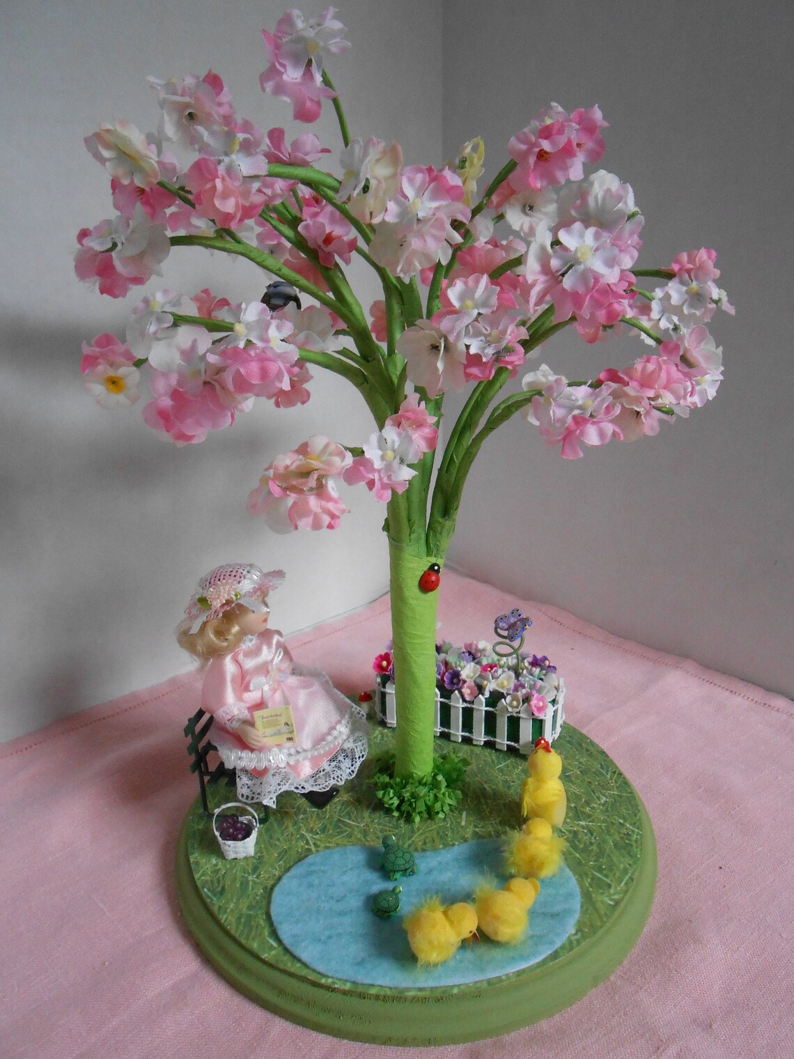 REDUCED OOAK Spring Diorama picnic in the Park | Etsy