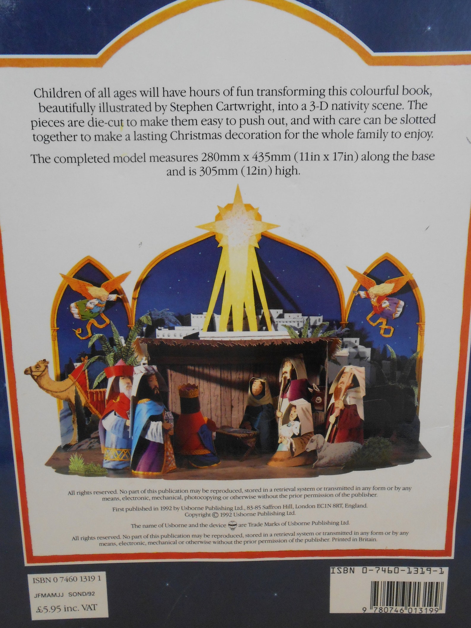 Usborne nativity Press-out Model Book Punch Out - Etsy