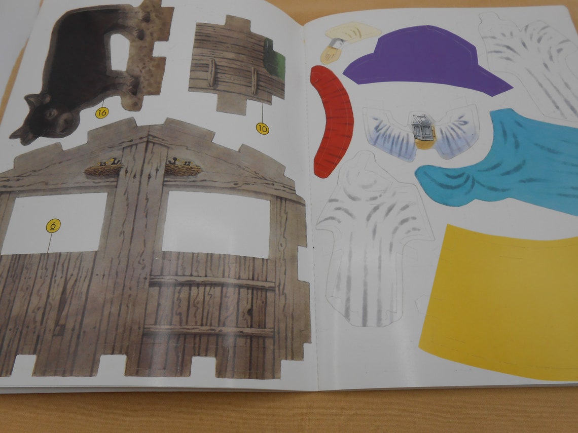 Usborne Nativity Press-Out Model Book Punch Out | Etsy