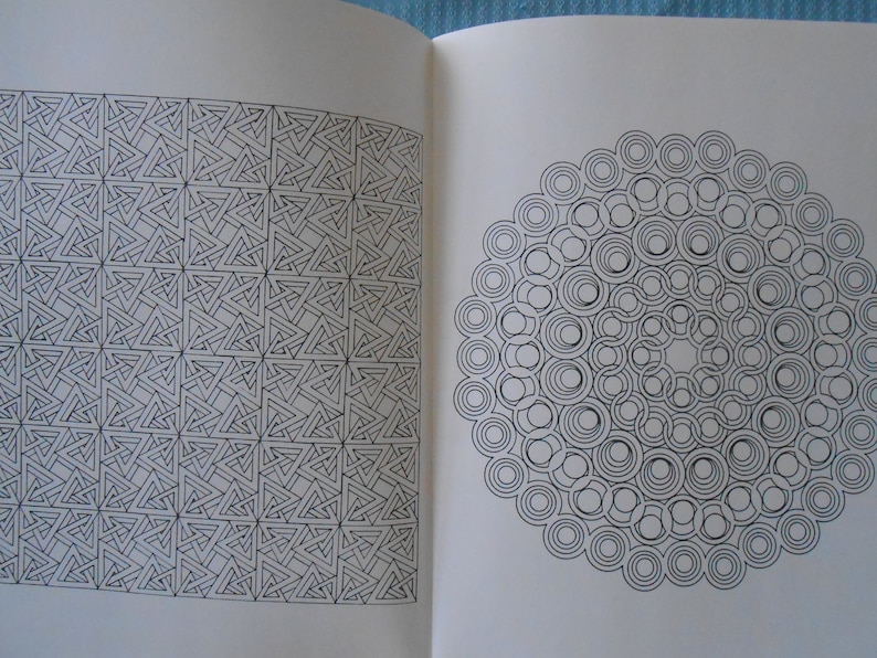 Dover Coloring Book, "3-d Designs" to Color, by Wil Stegenga, NEW ...