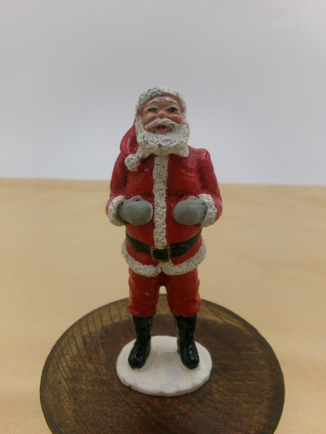 Valiant Miniature Hand Painted Lead Santa Claus Figurine - Etsy