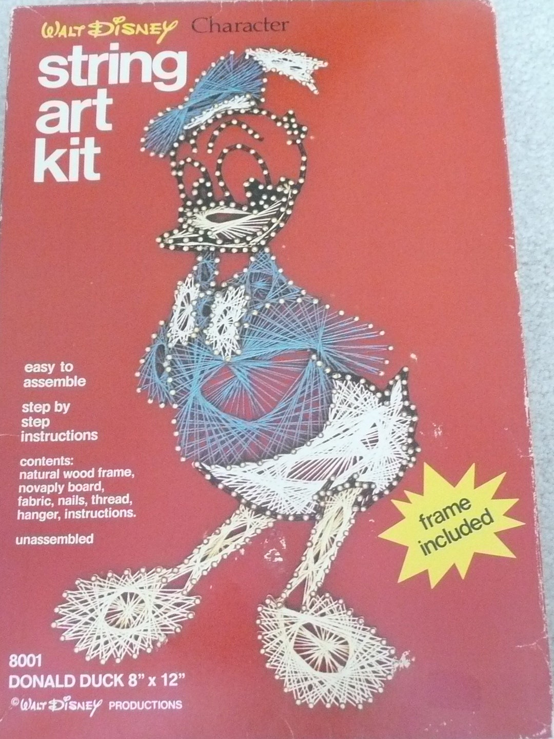 REDUCED Walt Disney String Art Kit Donald Duck String Art - Etsy