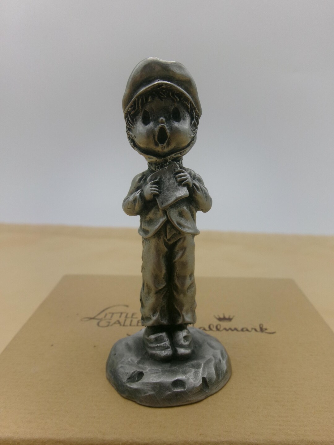 Little Gallery by Hallmark holiday Minstrel Miniature Pewter Figurine ...