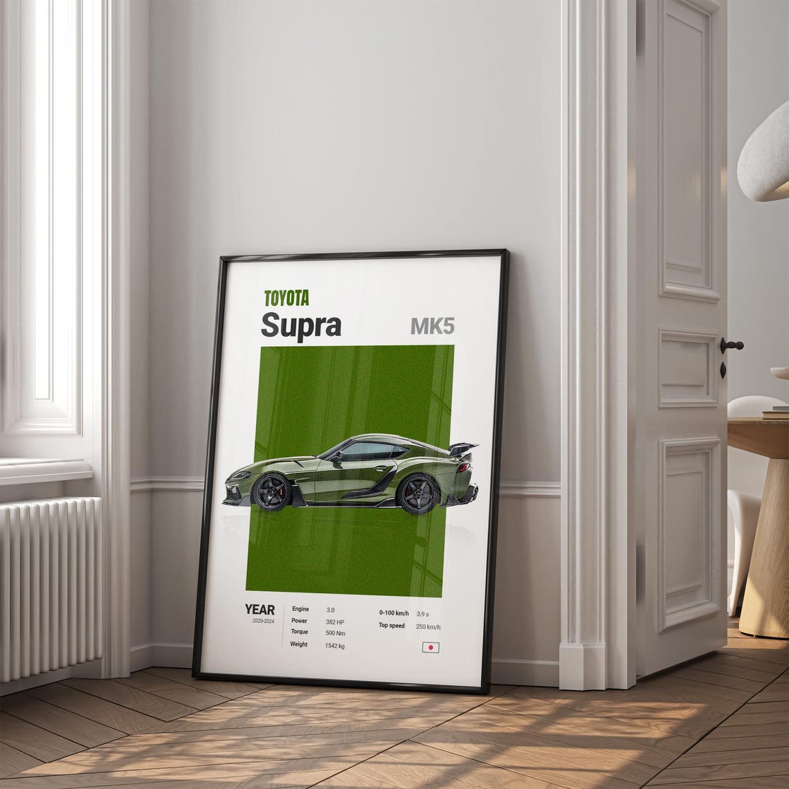 Toyota Supra MK5 Poster | Wall Decor | Car Poster | Auto Lover Art ...