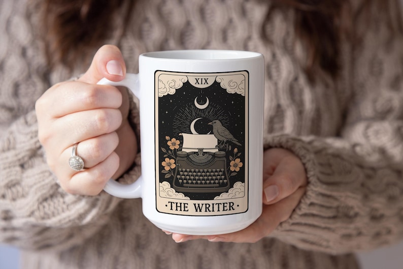 The Writer Mug Tarot Card Cup Author Gifts for Novelist Book Writing ...