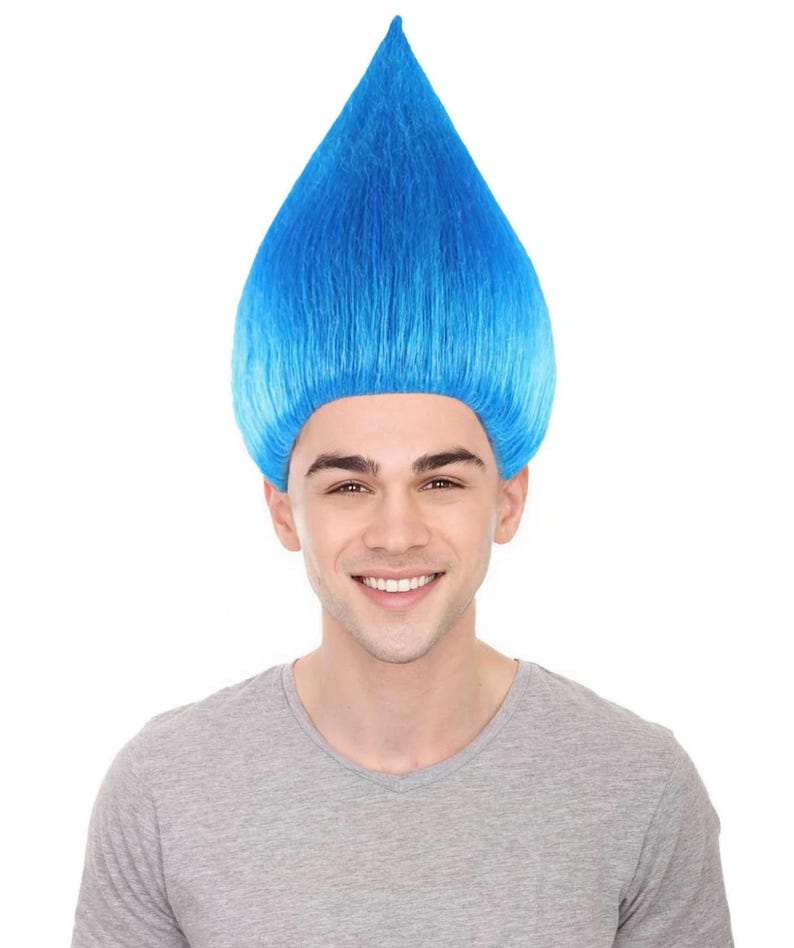 Unisex Colorful Troll Wig – 80s Style Rainbow Wig for Adults – Funny ...