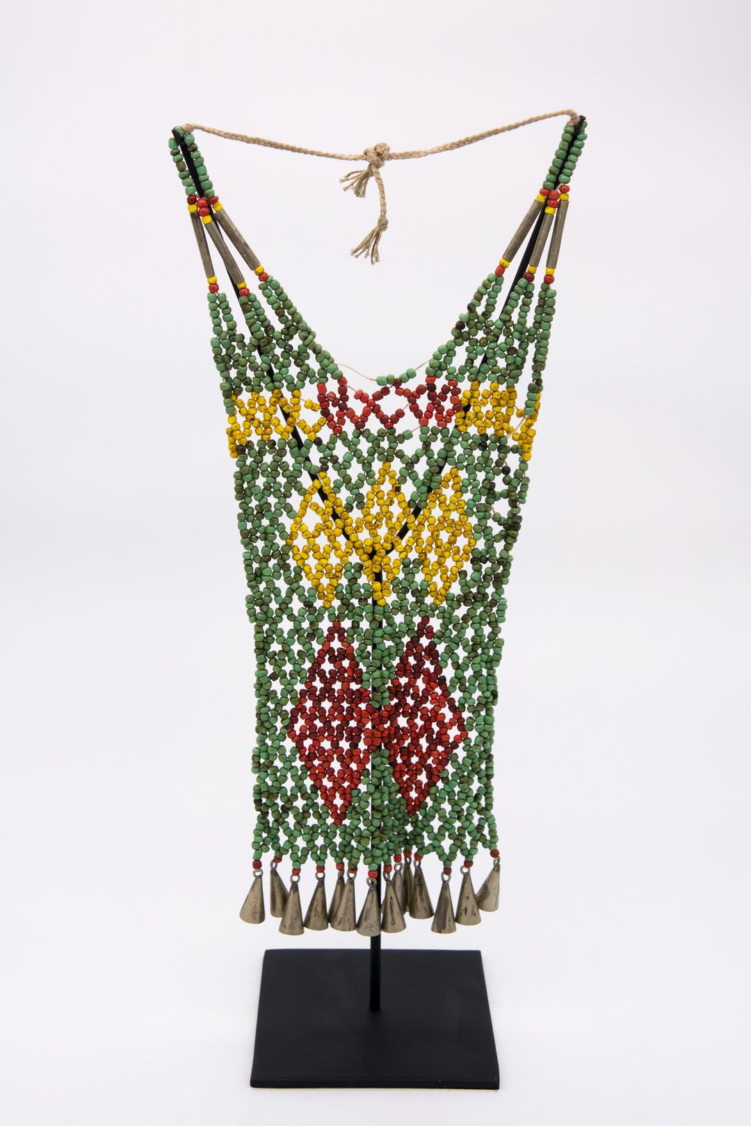 Authentic Mapuche Meñake Circa 1950, Vintage Beaded Pectoral Ornament ...