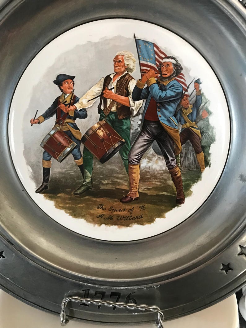 Vintage Bicentennial Great American Revolution 1776 Pewter and ...