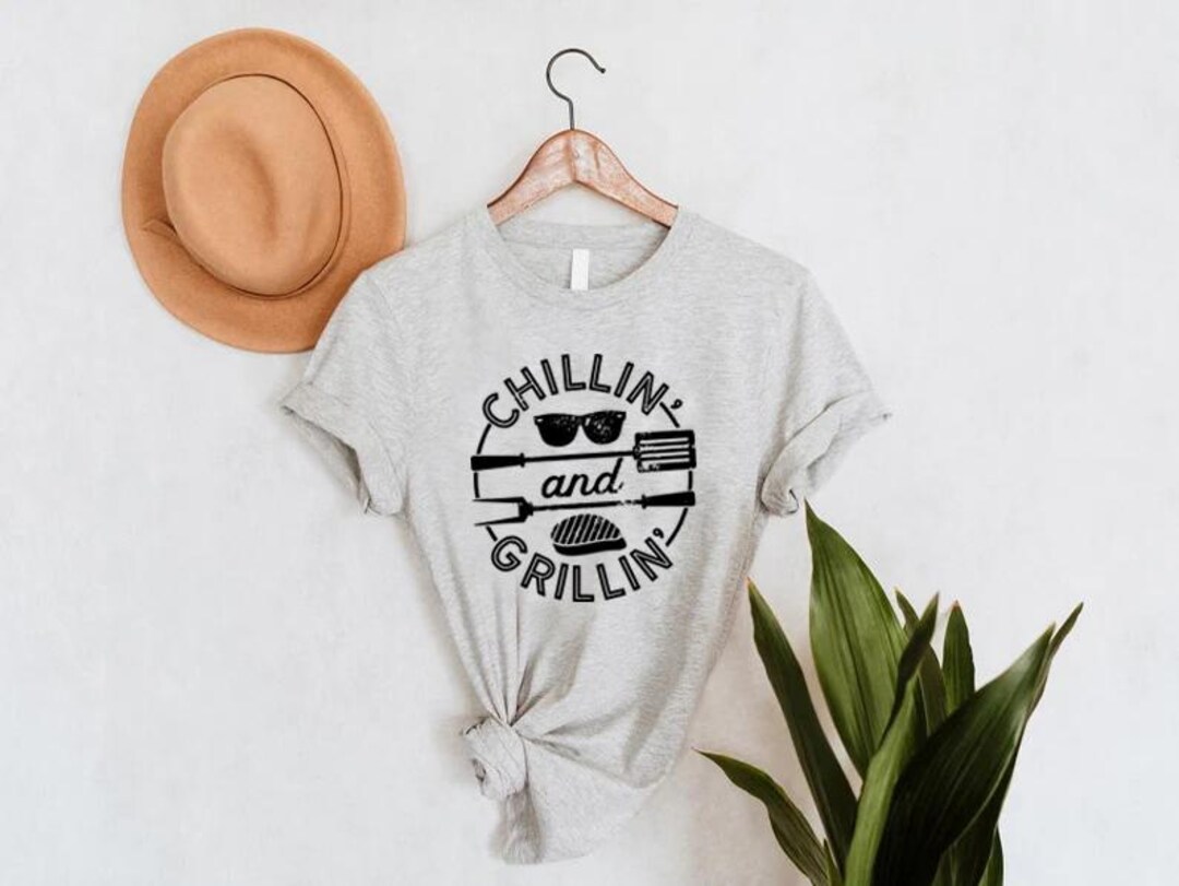 Grillin & Chillin Shirt, Grill Father Shirt,funny Dad Shirt, Gift for ...