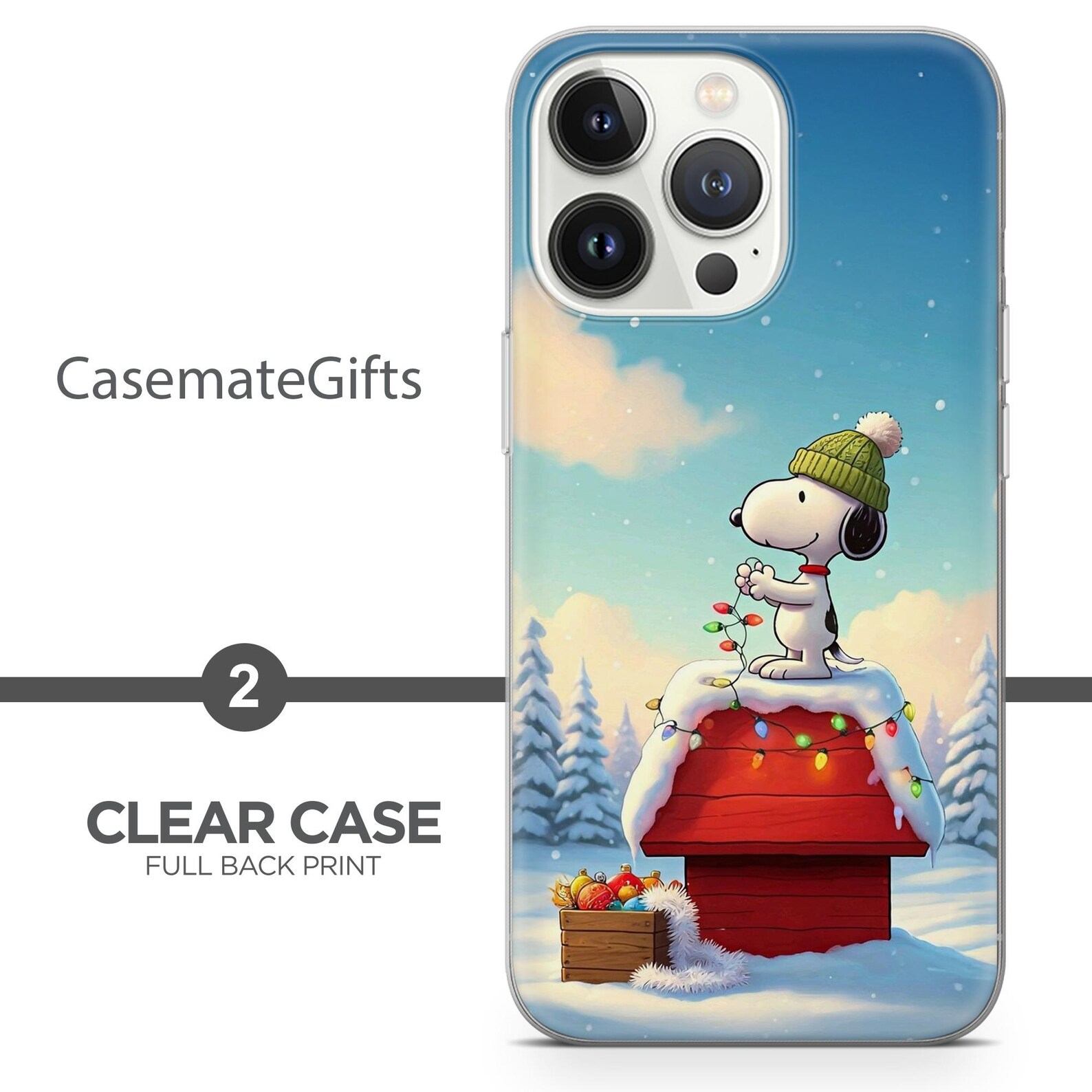 Cartoon Dog Phone Case, Snoopy Christmas Phone Cover, Aesthetic , Cute ...