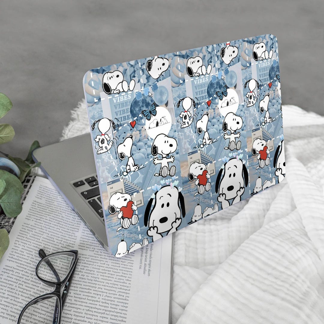 Snoopy MacBook Case: Cartoon Dog Laptop Cover, UV Print - Etsy