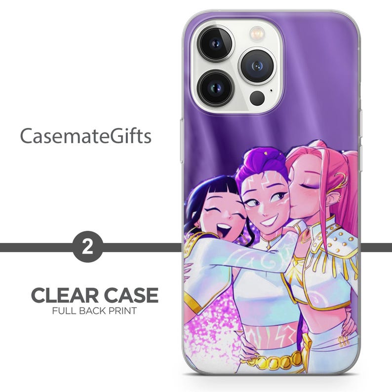 K-pop Demon Hunter Phone Case, Anime Girl Design, Cute Cartoon Anime ...