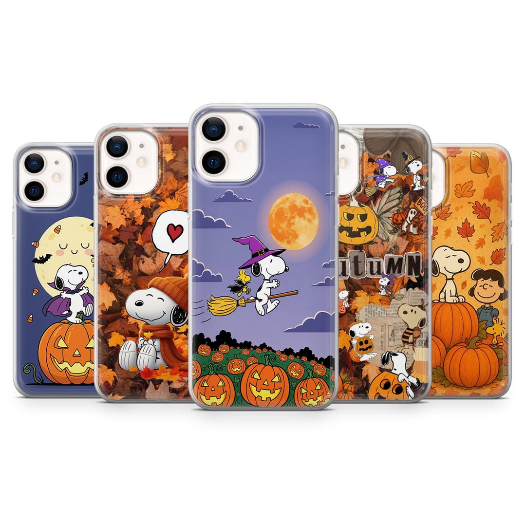 Snoopy Fall Phone Case Autumn Cartoon Art TPU Case for Iphone, Samsung ...