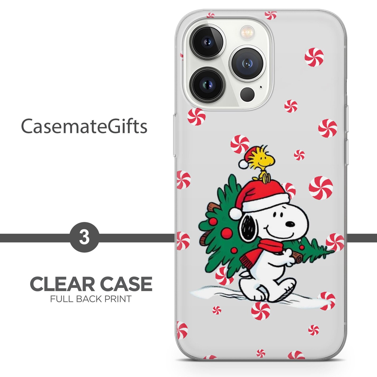 Cartoon Dog Phone Case, Snoopy Christmas Phone Cover, Aesthetic , Cute ...