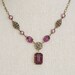 Amethyst Glass Necklace for Gilded Age Historical Jewelry of the 19th ...