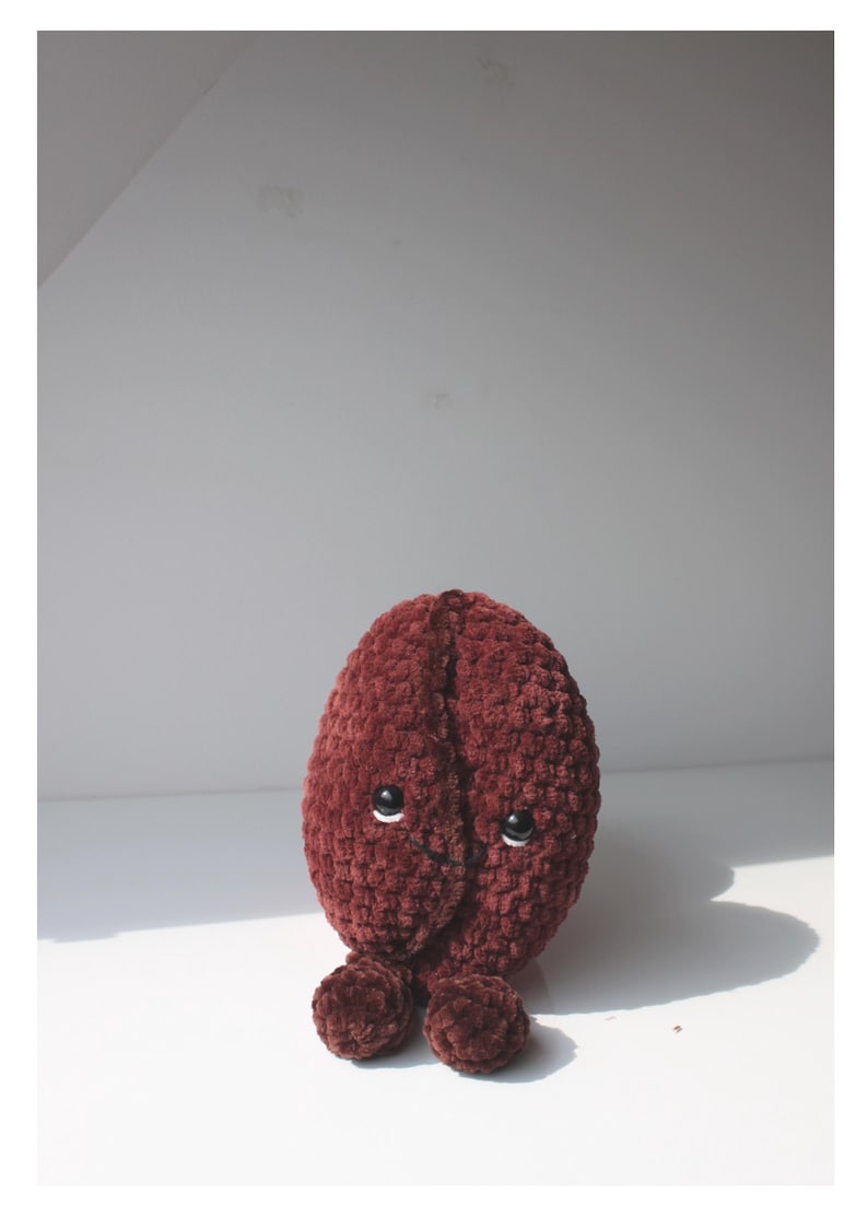 Coffee Bean Plush Crochet Pattern – Cute Amigurumi Toy DIY - Etsy