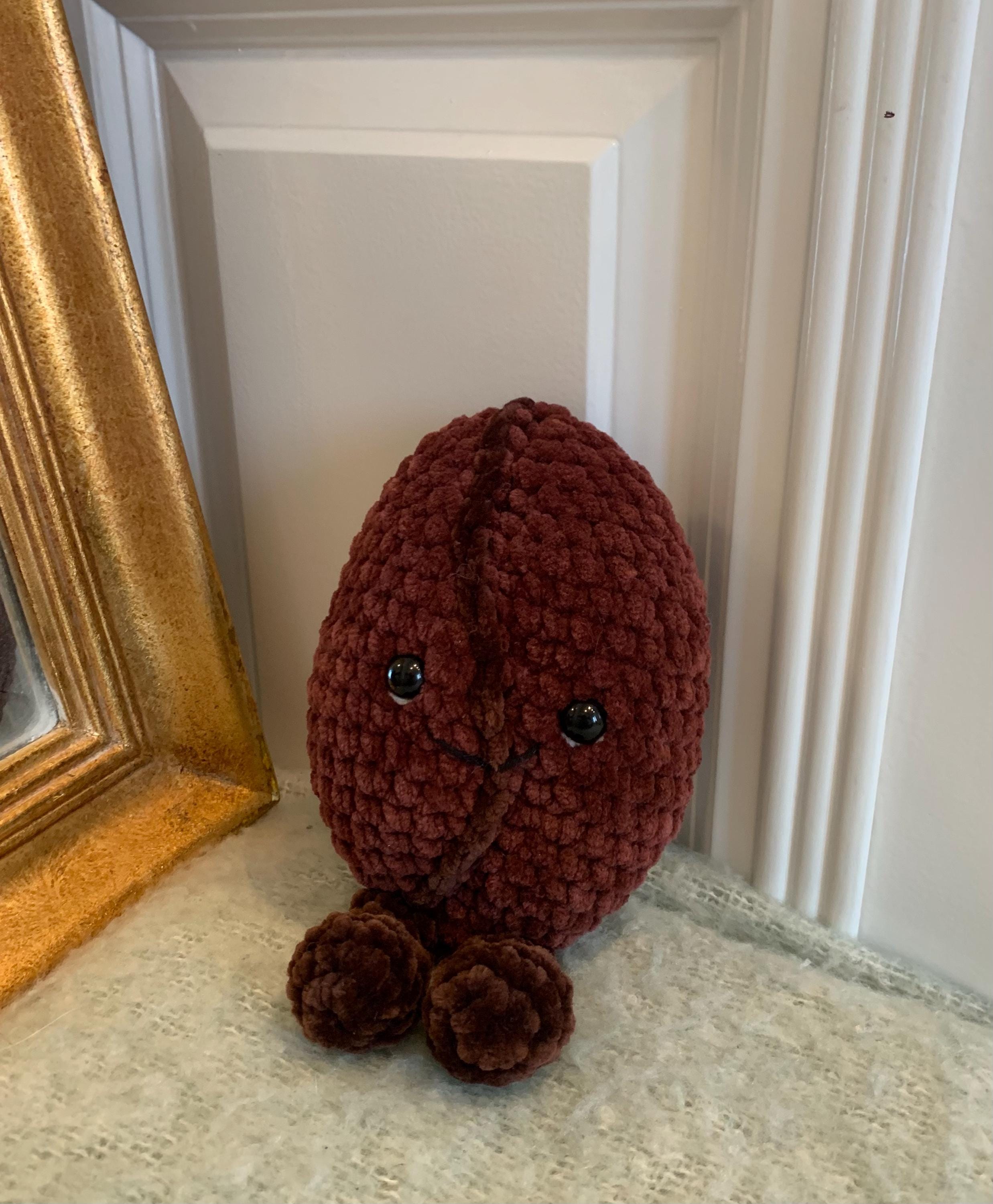 Coffee Bean Plushie Crochet Pattern - Etsy