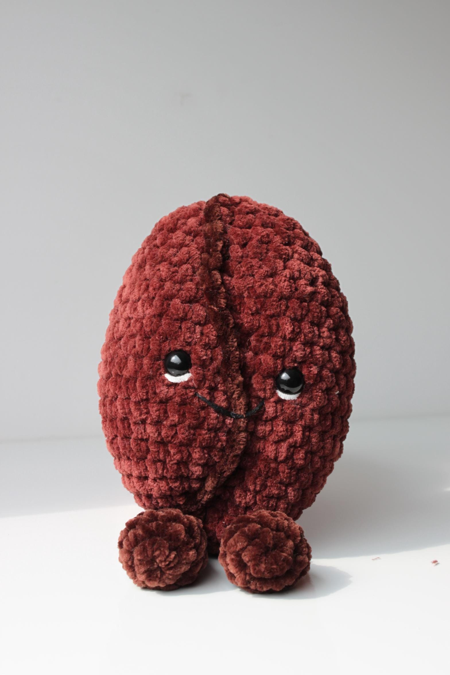 Coffee Bean Plush Crochet Pattern – Cute Amigurumi Toy DIY - Etsy