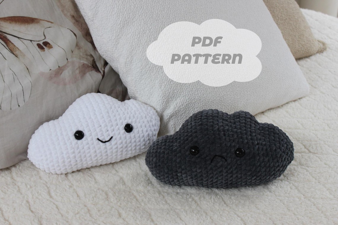 Cloud Plushies Crochet Pattern | PDF Digital Download | Beginner ...