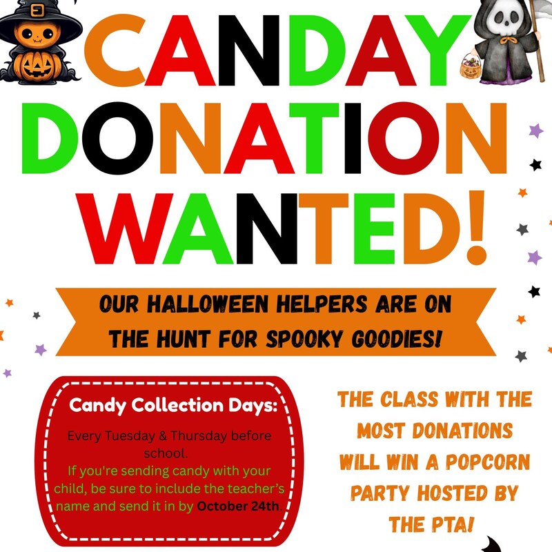Candy Donation Flyer - Etsy