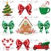 Christmas and Coquette Bows PNG, Clipart, Sublimation, Cut and Print ...
