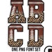 FOOTBALL Font, PNG, Leopard Print, Sports Alphabet, Football PNG ...