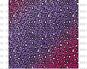 Rainbow Leopard Print Sublimation Background Clipart PNG | Etsy