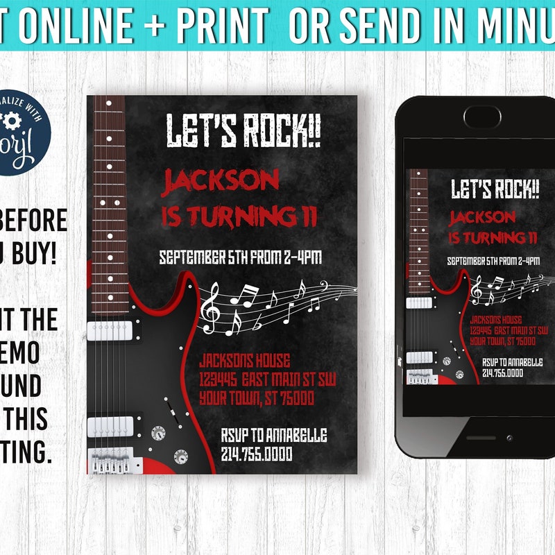 Rock and Roll Theme - Etsy