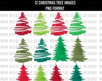 Christmas Tree Clip Art - Etsy