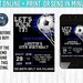 Blue Soccer Invitation 5x7 Soccer Birthday Invitation YOU Edit and ...