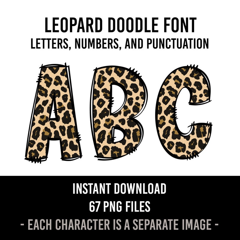 Animal Print Letters - Etsy
